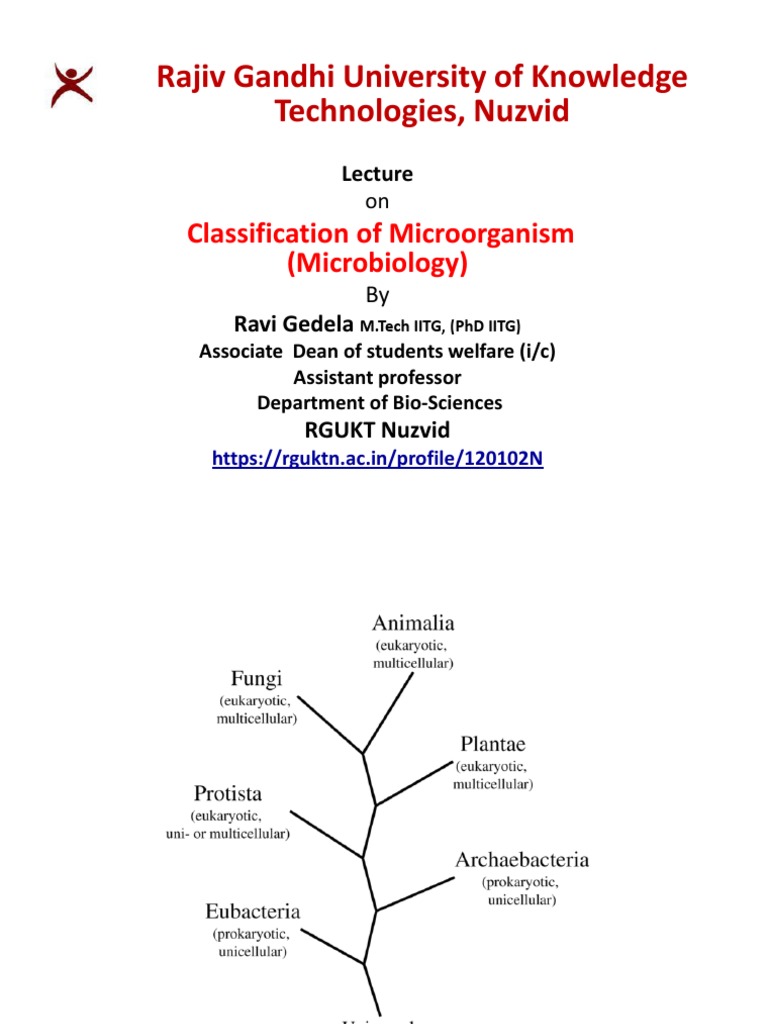 PPT1.3 - Classification of Microorganism | PDF | Cell (Biology) | Virus
