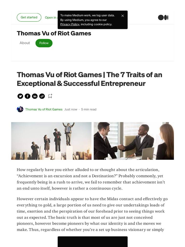 Thomas Vu of Riot Games The 7 Traits of An Exceptional Successful ...
