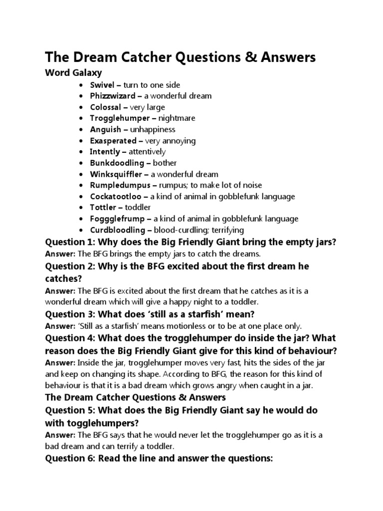 The Dream Catcher | PDF