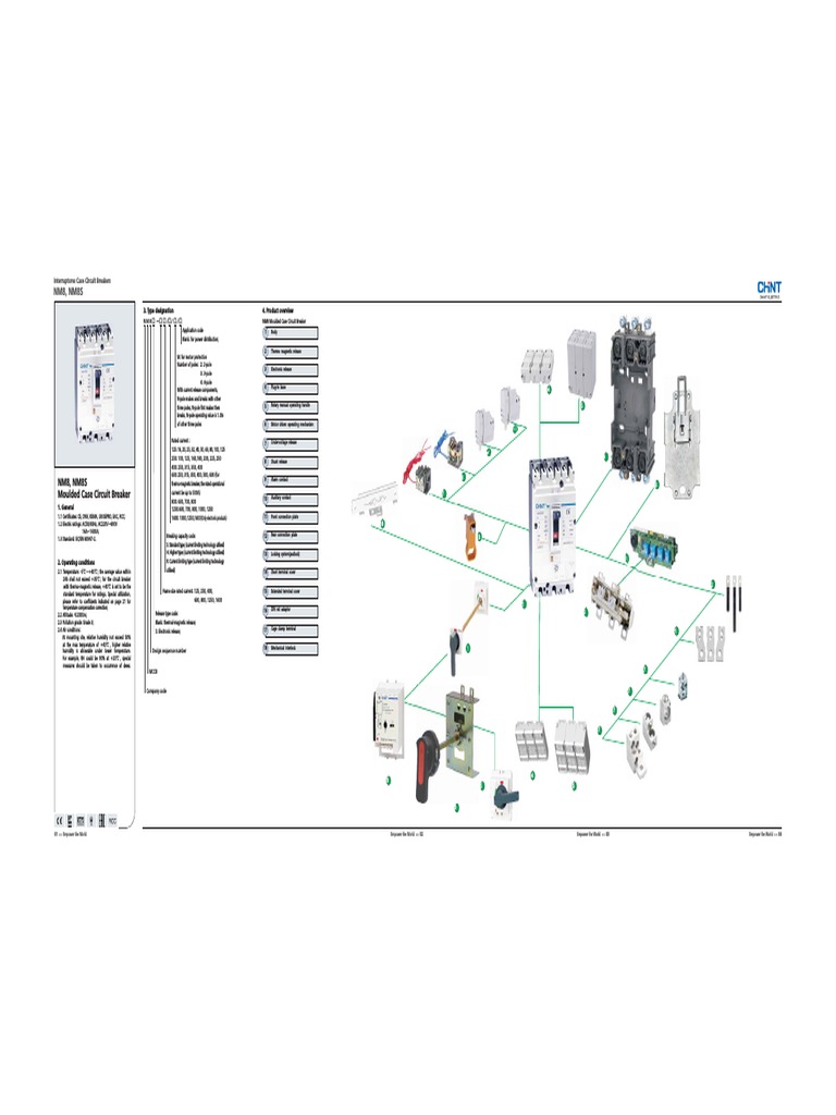 NM8 Moulded Case Circuit Breaker Overview | PDF | Alternating Current | Voltage