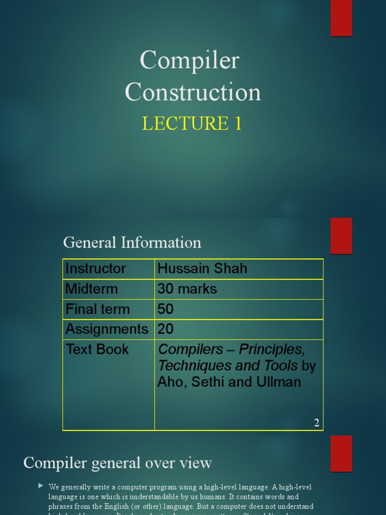 Compile Construction | PDF | Parsing | Compiler