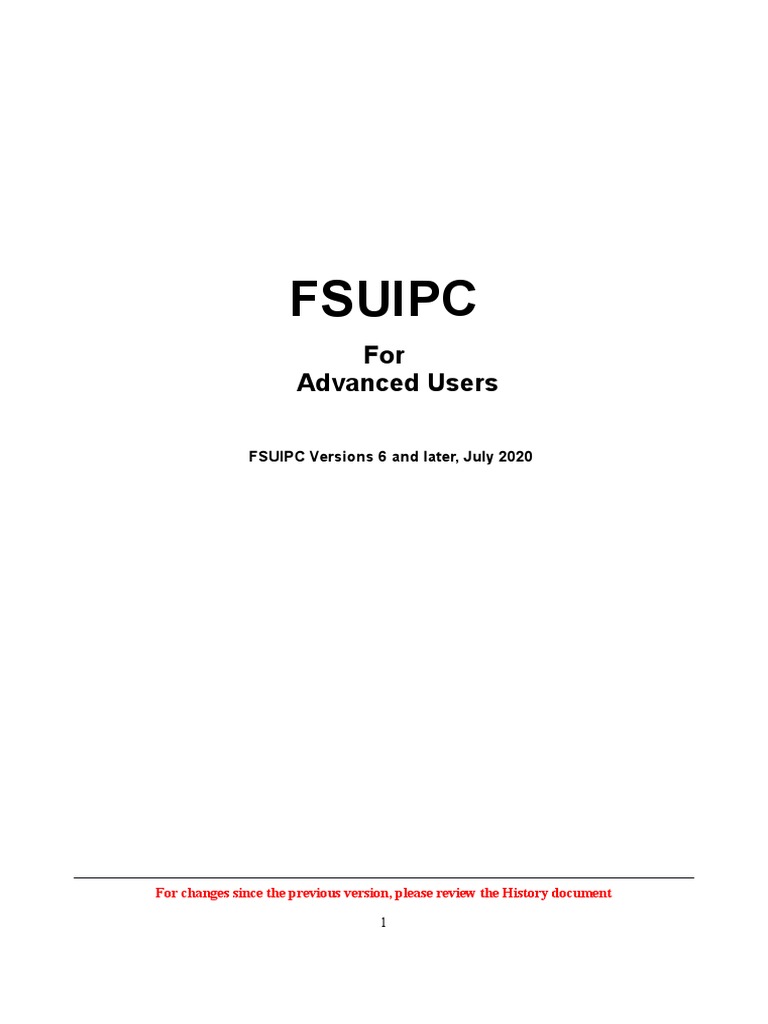 FSUIPC For Advanced Users | PDF | Computer File | Rudder