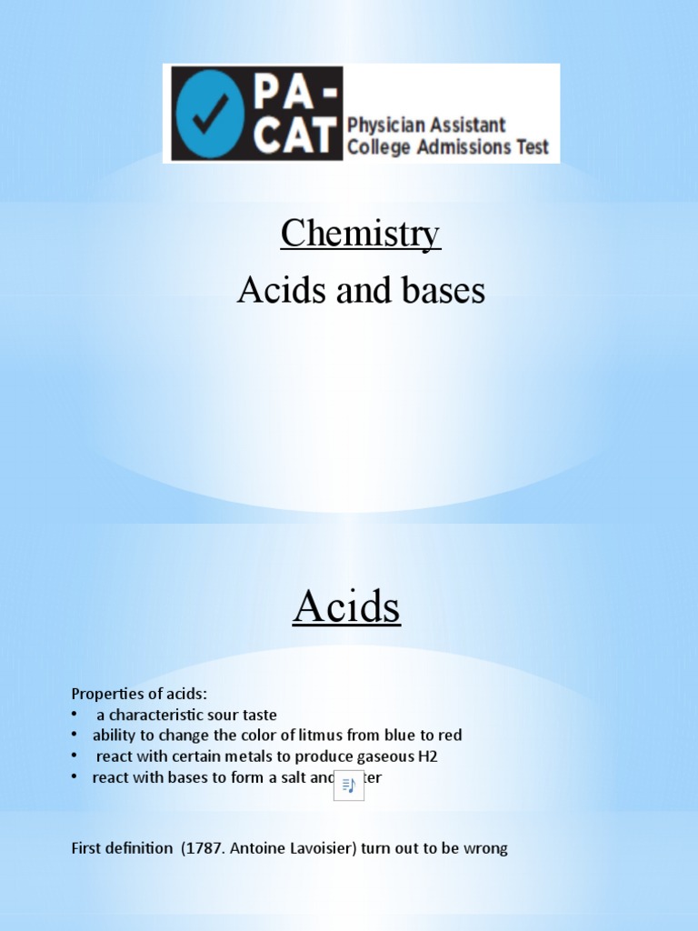 Acids and Bases Explained | PDF
