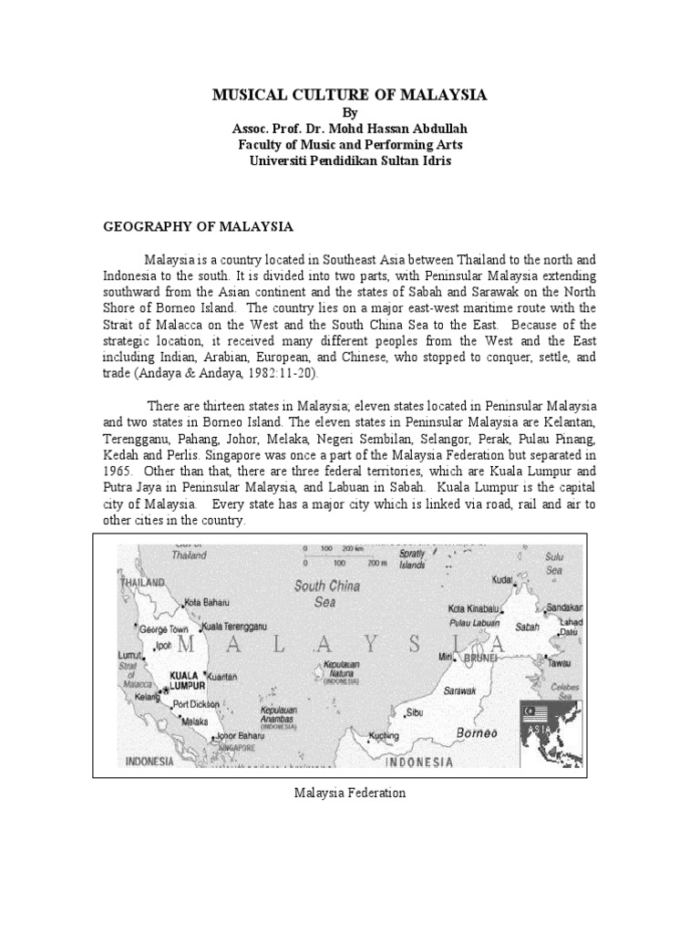 Musical Culture of Malaysia | PDF | Malaysia | Southeast Asia