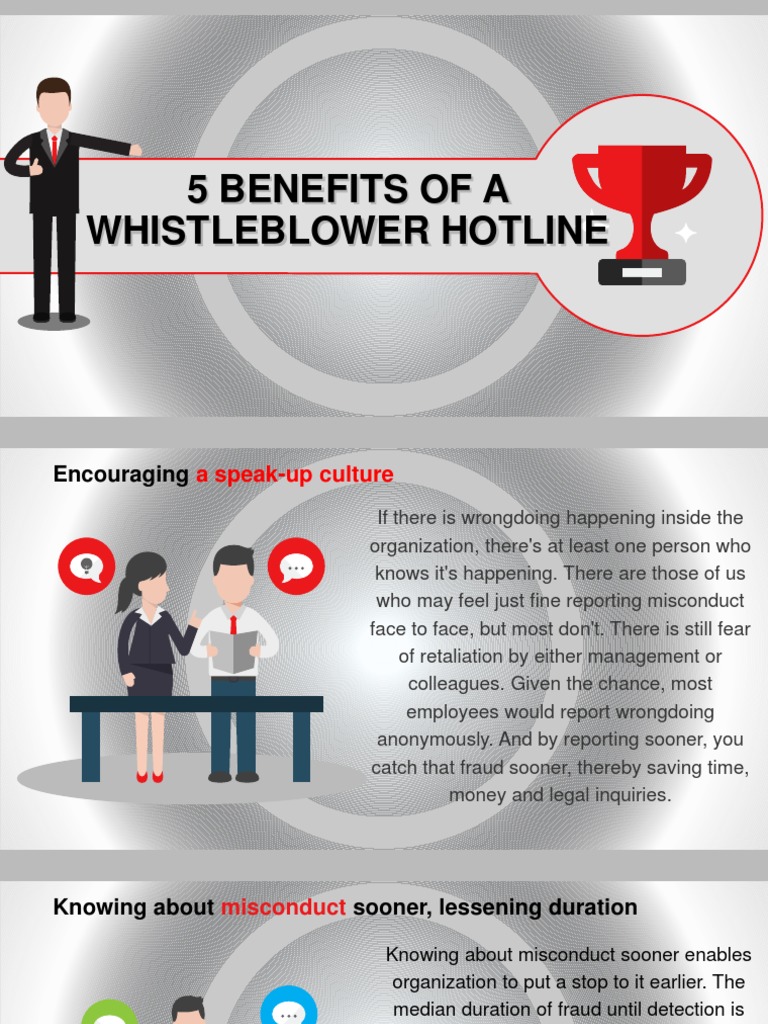 5 Benefits of A Whistleblower Hotline | PDF | Whistleblower