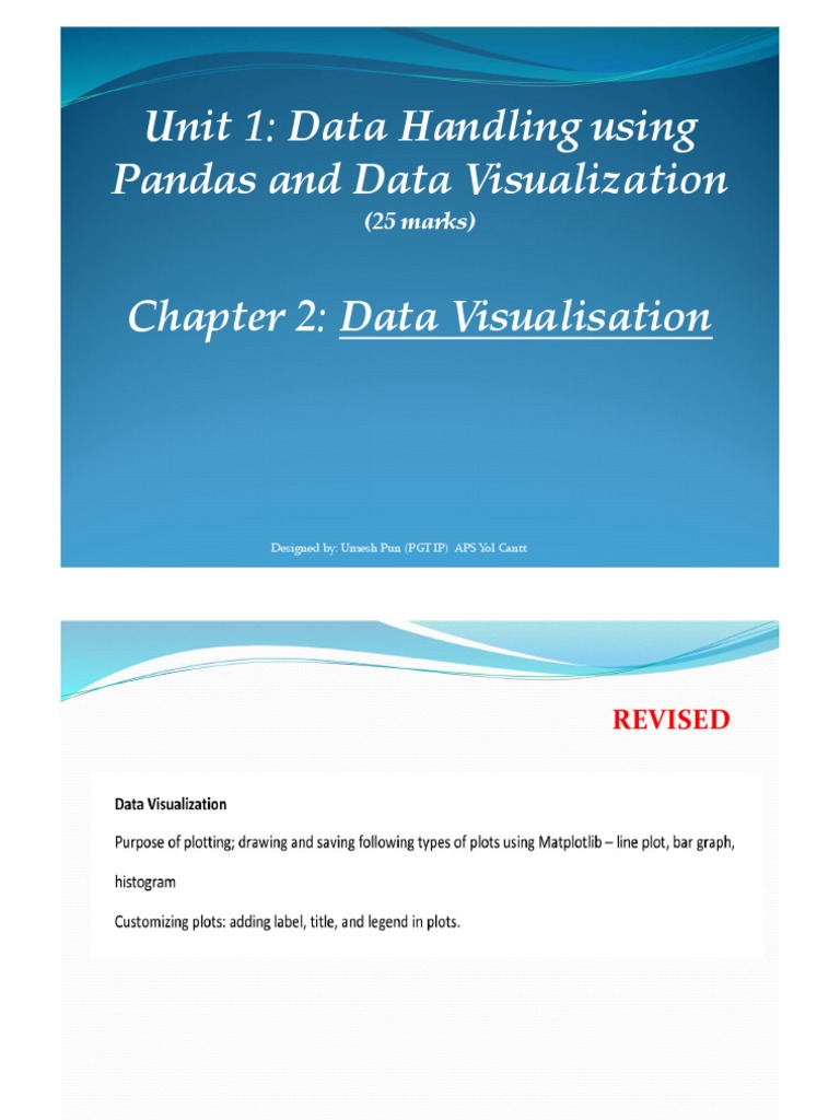 Unit 1 - Chap 2 - Data Visualisation | PDF | Chart | Histogram