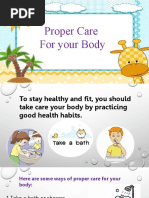 Caring for My Body: A Worksheet | PDF