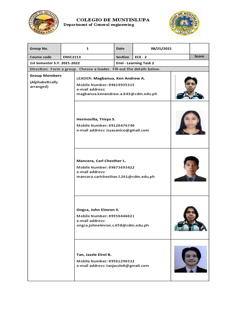The Envi Project Group 1 | PDF