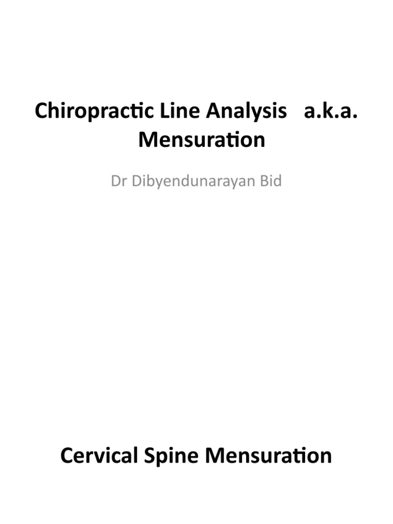 Chiropractic Line Analysis | PDF | Vertebral Column | Thorax (Human ...