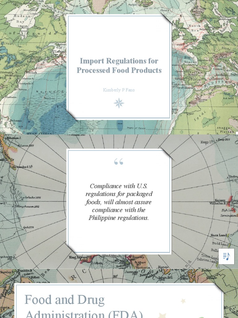 Processed Food Import Regulations Guide | PDF | Foods | Drink
