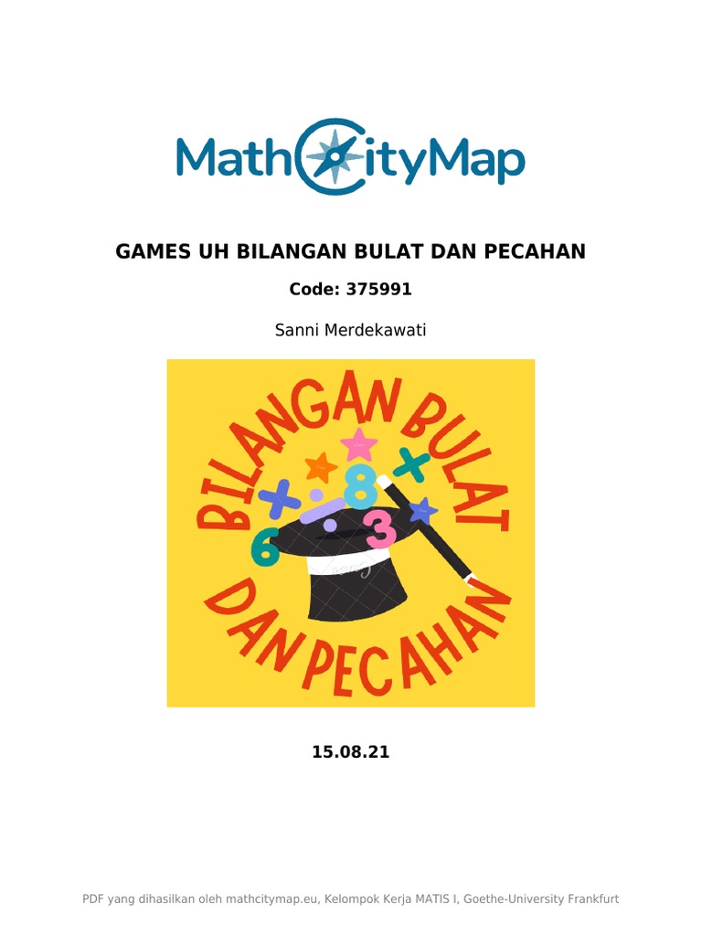 Math Trail GAMES UH BILANGAN BULAT DAN PECAHAN | PDF