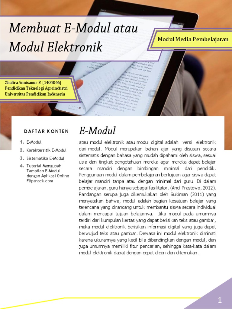 Membuat E-Modul | PDF
