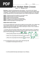 Blood Typing Problems Answer Key | PDF | Genotype | Hematology