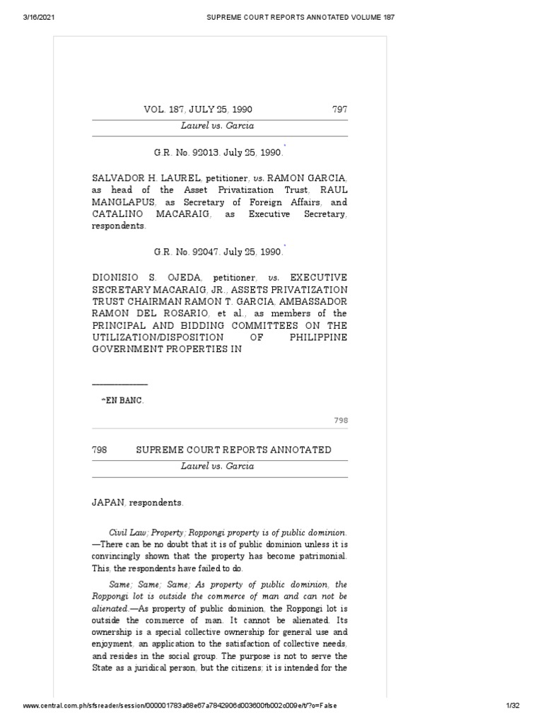 Cagayan Fishing Dev. Co., Inc. v. Teodoro Sandiko, 65 Phil. 223 (1937 ...