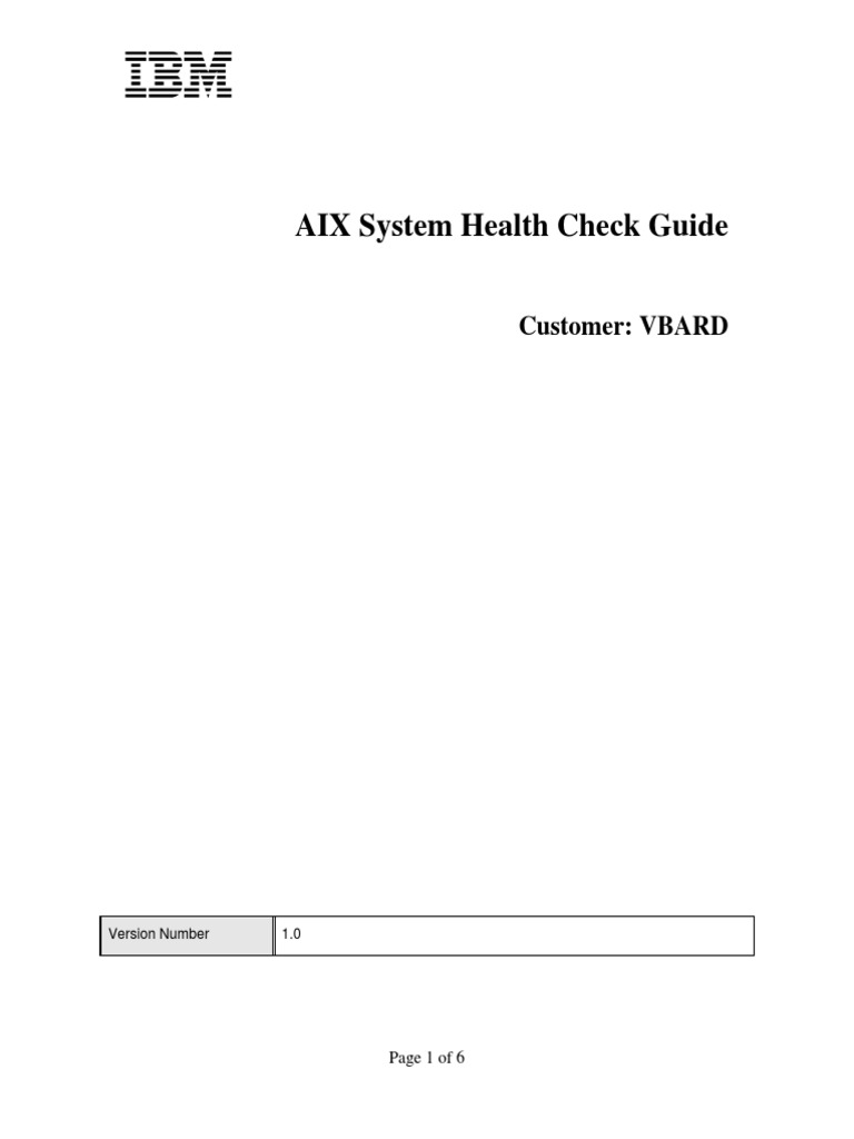 AIX System Health Check Guide | PDF | Computer Network | 64 Bit Computing