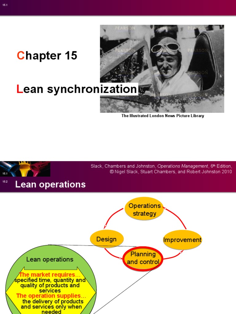 Nigel Slack Chapter 15 Lean Synchronization | PDF | Operations ...