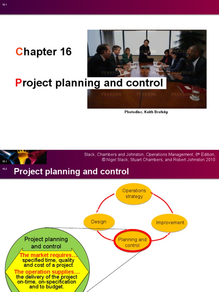 Nigel Slack Chapter 16 Project Planning and Control | PDF