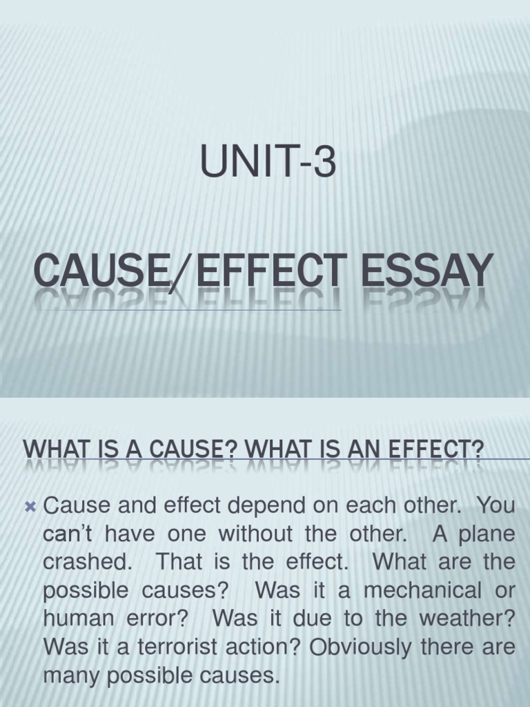 UNIT-3: Cause/Effect Essay | Descargar gratis PDF | Essays | Divorce