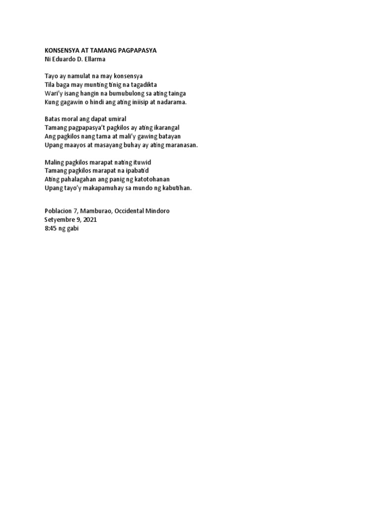 Konsensya at Tamang Pagpapasya | PDF