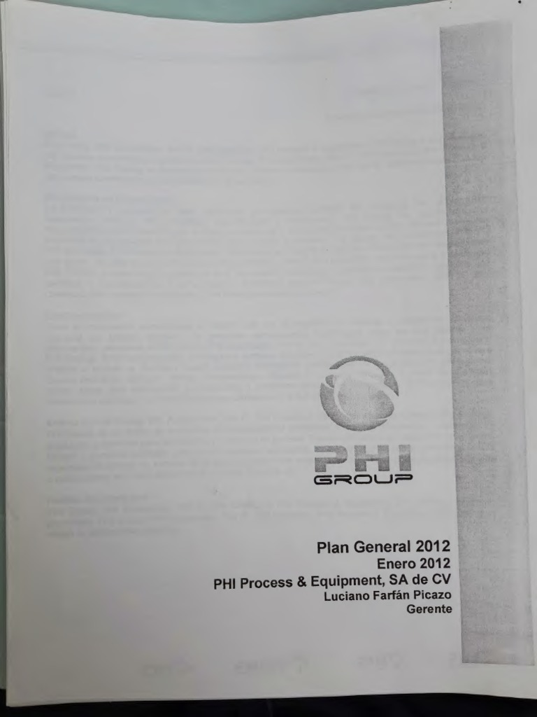 Plan de Trabajo PHI | PDF