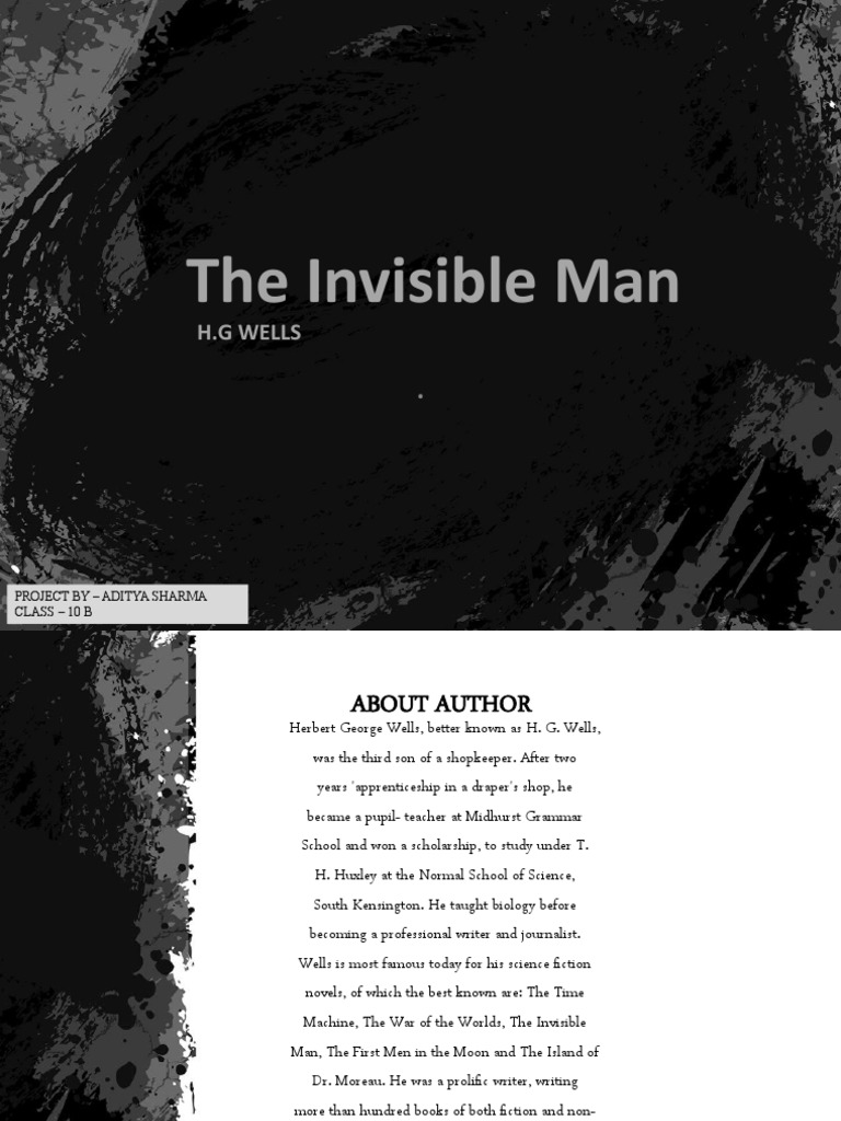 The Invisible Man: A Class 10 Overview | PDF | The Invisible Man | H. G ...