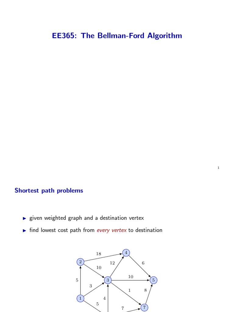 Bellman Ford RIP | PDF | Discrete Mathematics | Mathematical Logic