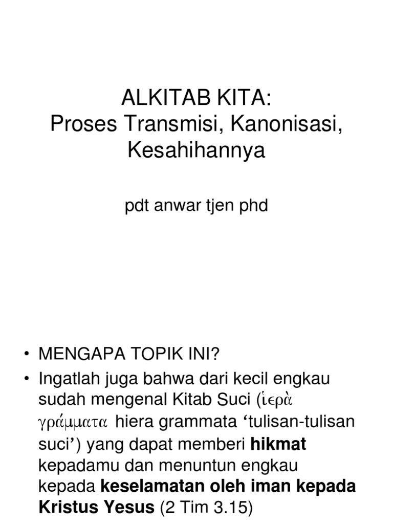 Materi Webinar Gki Manyar (2 September 2020) | PDF