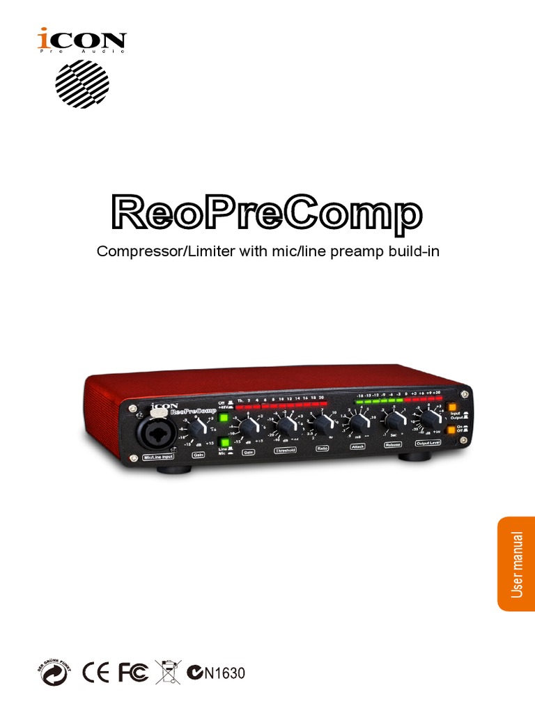 Compressor/Limiter With Mic/line Preamp Build-In | PDF | Microphone ...