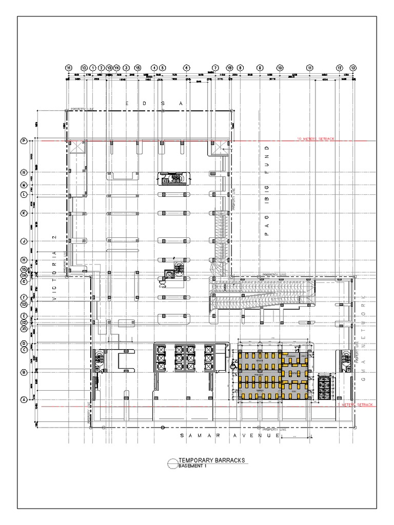 Temporary Barracks: Basement 1 | PDF