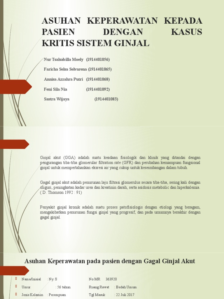 Kep Kritis Kel 17 | PDF