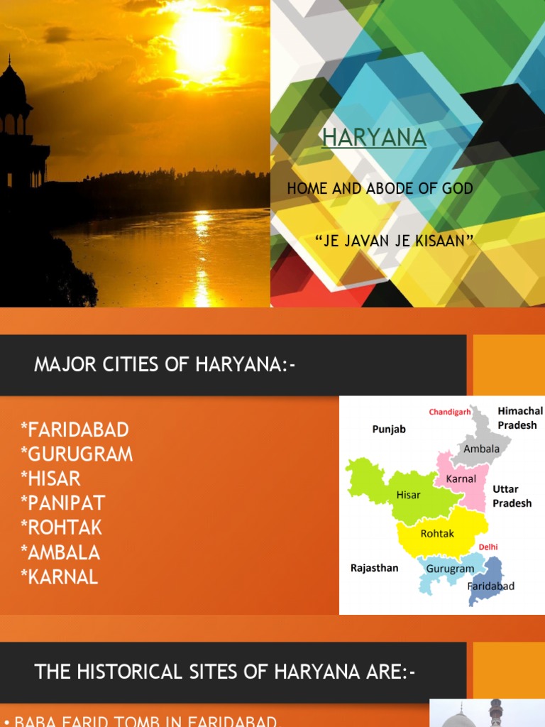 Haryana: Heritage and Major Cities | PDF | Social Science