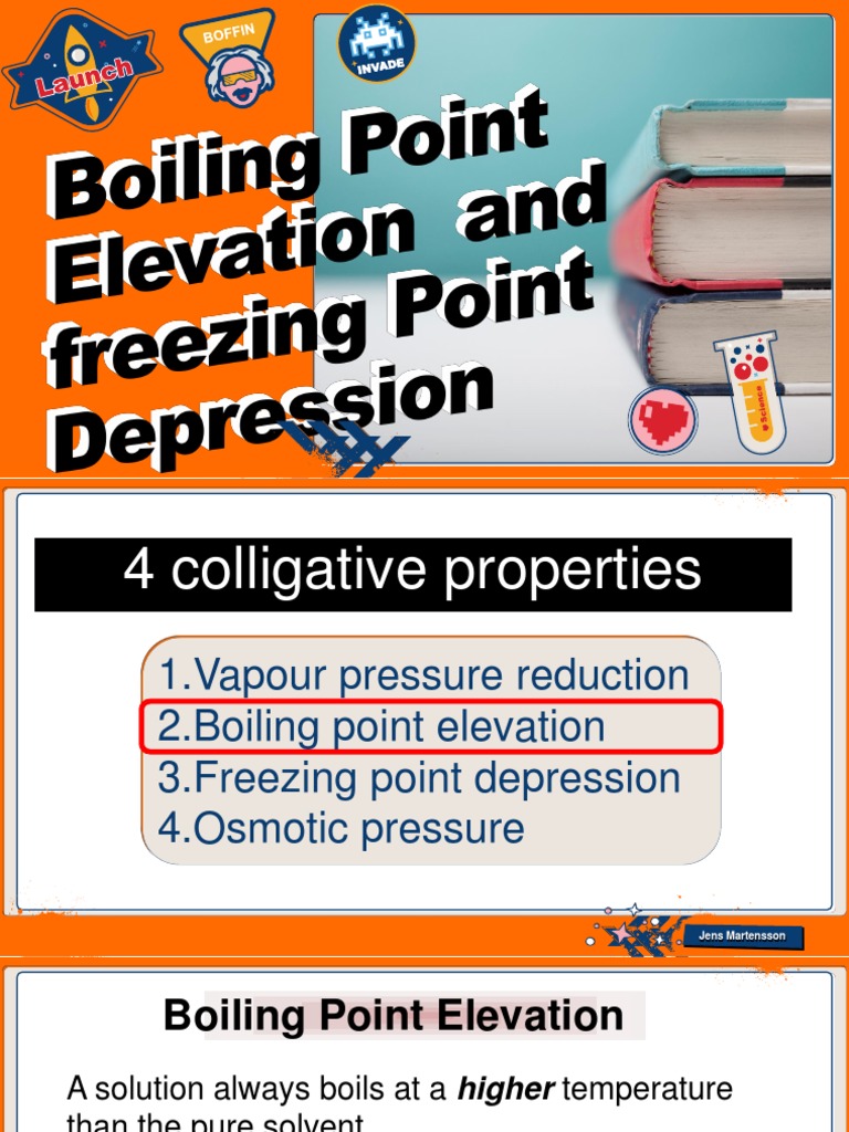 Boiling Point Elevation and Freezing Point Depression | PDF | Physical ...