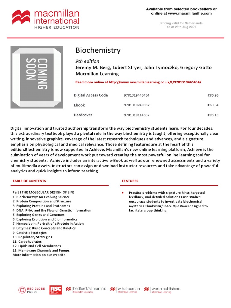 Biochemistry | PDF | Chemistry | Biochemistry