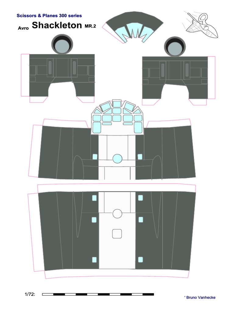 Avro Shackleton 1-72 Scissors and Planes | PDF