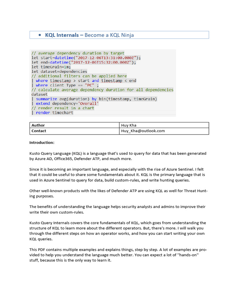 KQL Internals HK | PDF | Table (Database) | Command Line Interface