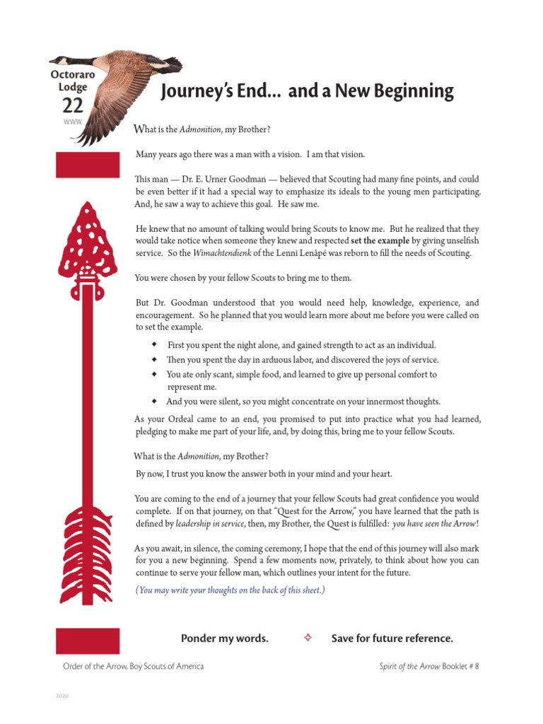 Spirit of The Arrow Booklet 8 | PDF