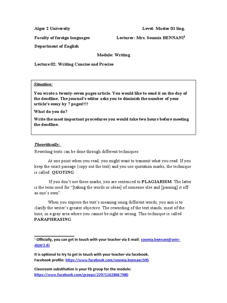 Lecture 02 Academic Writing Master 01 | PDF | Linguistics | Human ...