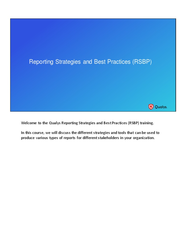 RSBP Slides For Lab Tutorials - V2 | Download Free PDF | Cloud Computing | Vulnerability (Computing)