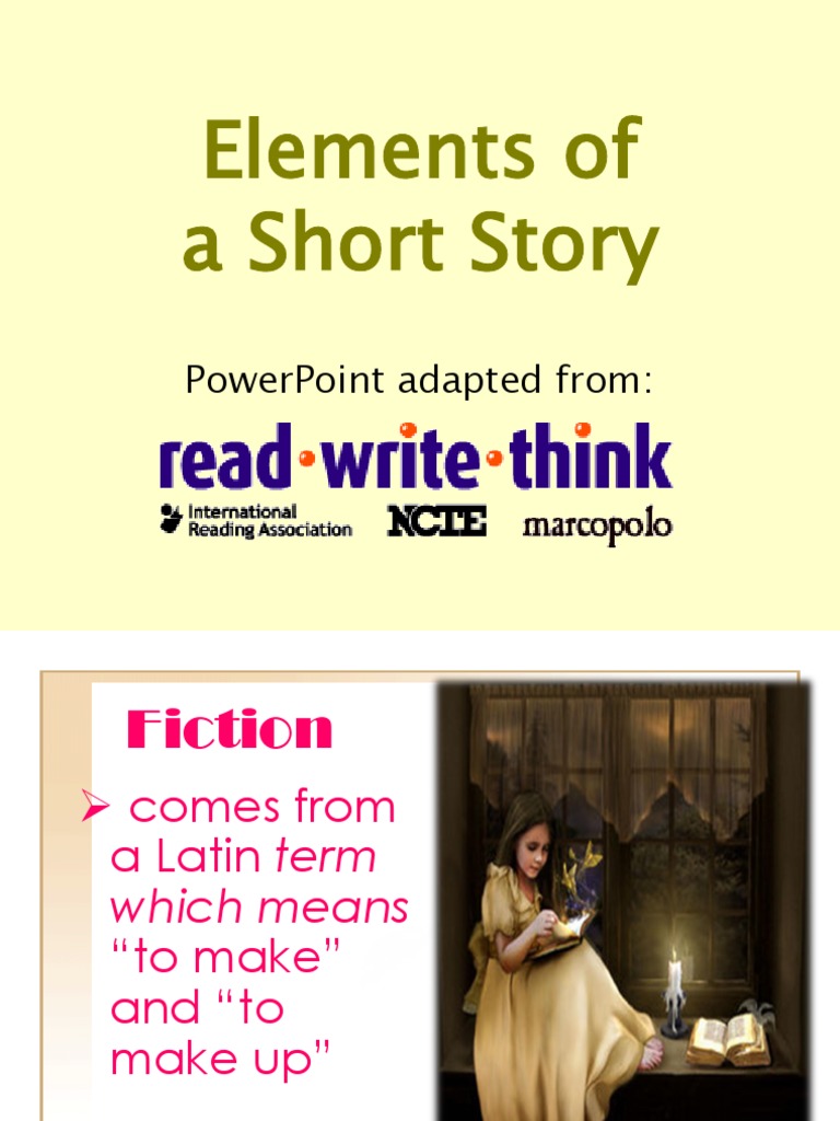 Elements of A Short Story: Powerpoint Adapted From | PDF | Plot ...