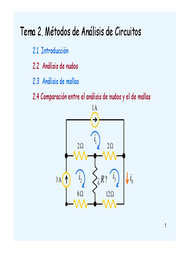 Metodos de Nodos y Mallas | PDF | Ecuaciones | Análisis de red (circuitos eléctricos)