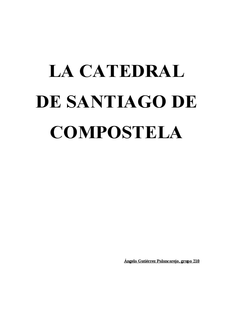 La Catedral de Santiago de Compostela | PDF