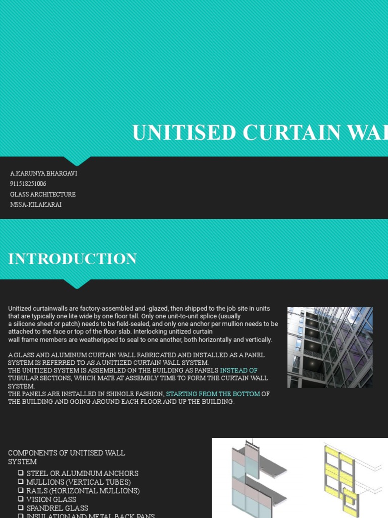 Unitised Curtain Wall | PDF | Building Engineering | Architectural Elements