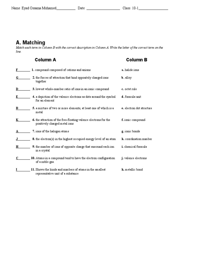 Ionic Compounds and Valence Electrons | PDF | Ion | Chemical Compounds