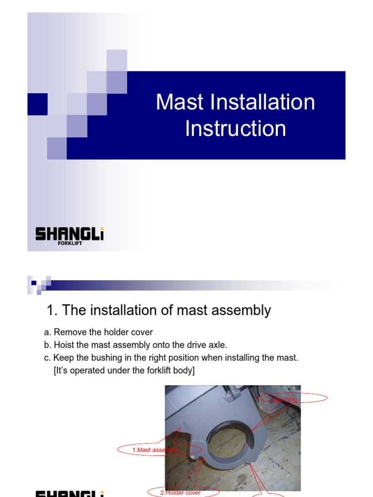 Forklift Mast Assembly Installation Guide | PDF