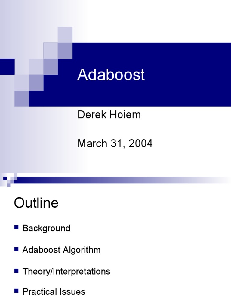Adaboost Tutorial by Derek Hoiem | PDF | Latin Script | Computational ...