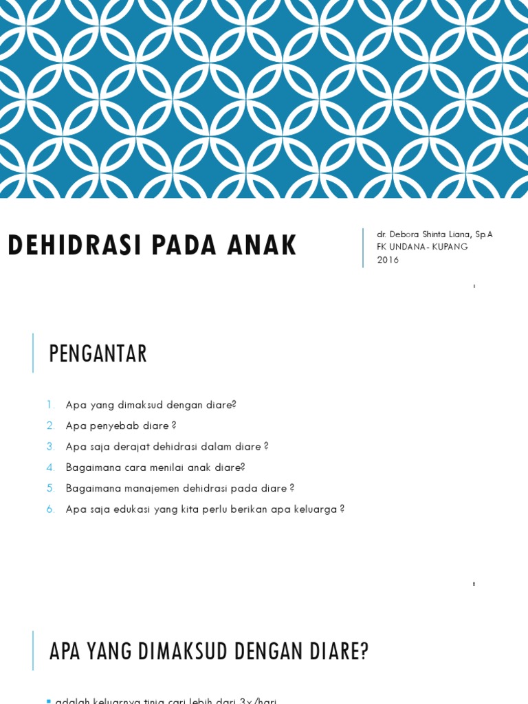 Dehidrasi Pada Anak | PDF
