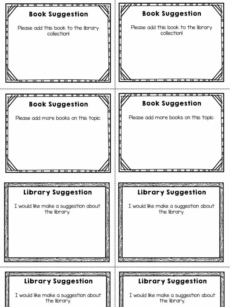 Suggestion Slips | PDF