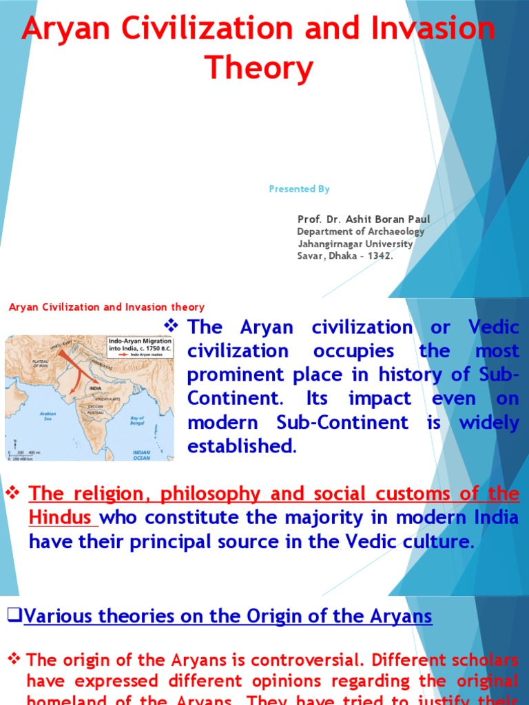 Aryan Civilization and Invasion Theory | PDF | Vedas | Hindu Literature