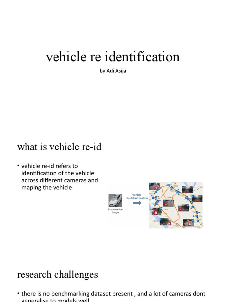 Vehicle Re Identification | PDF