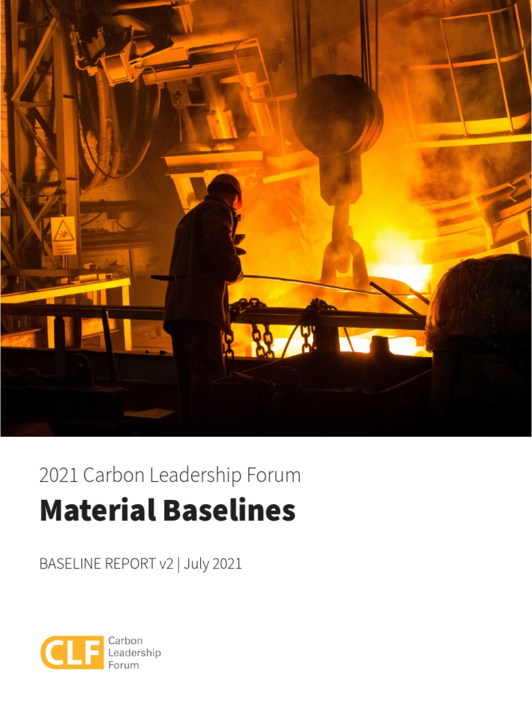 2021 CLF Material Baselines | PDF | Life Cycle Assessment | Materials